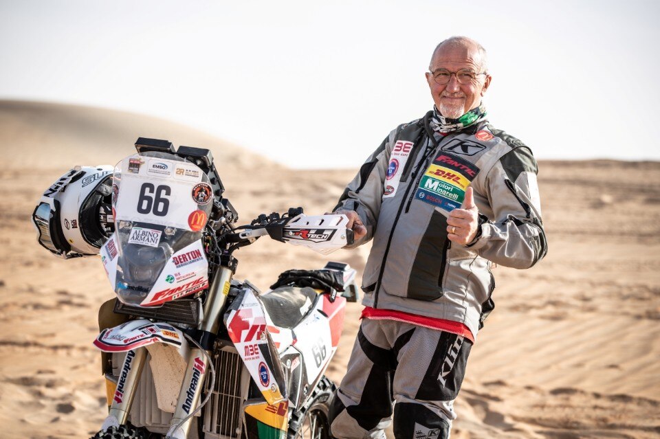 Franco Picco al via del Trofeo Scrambler - Xoffroad